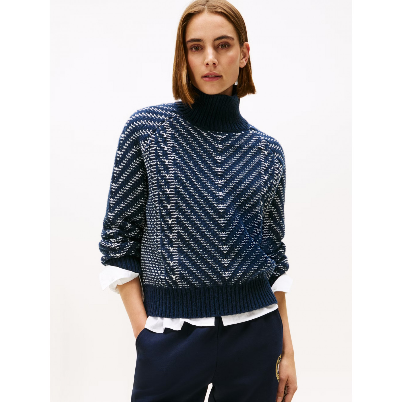 Pure Wool Cable Knit Relaxed Jumper